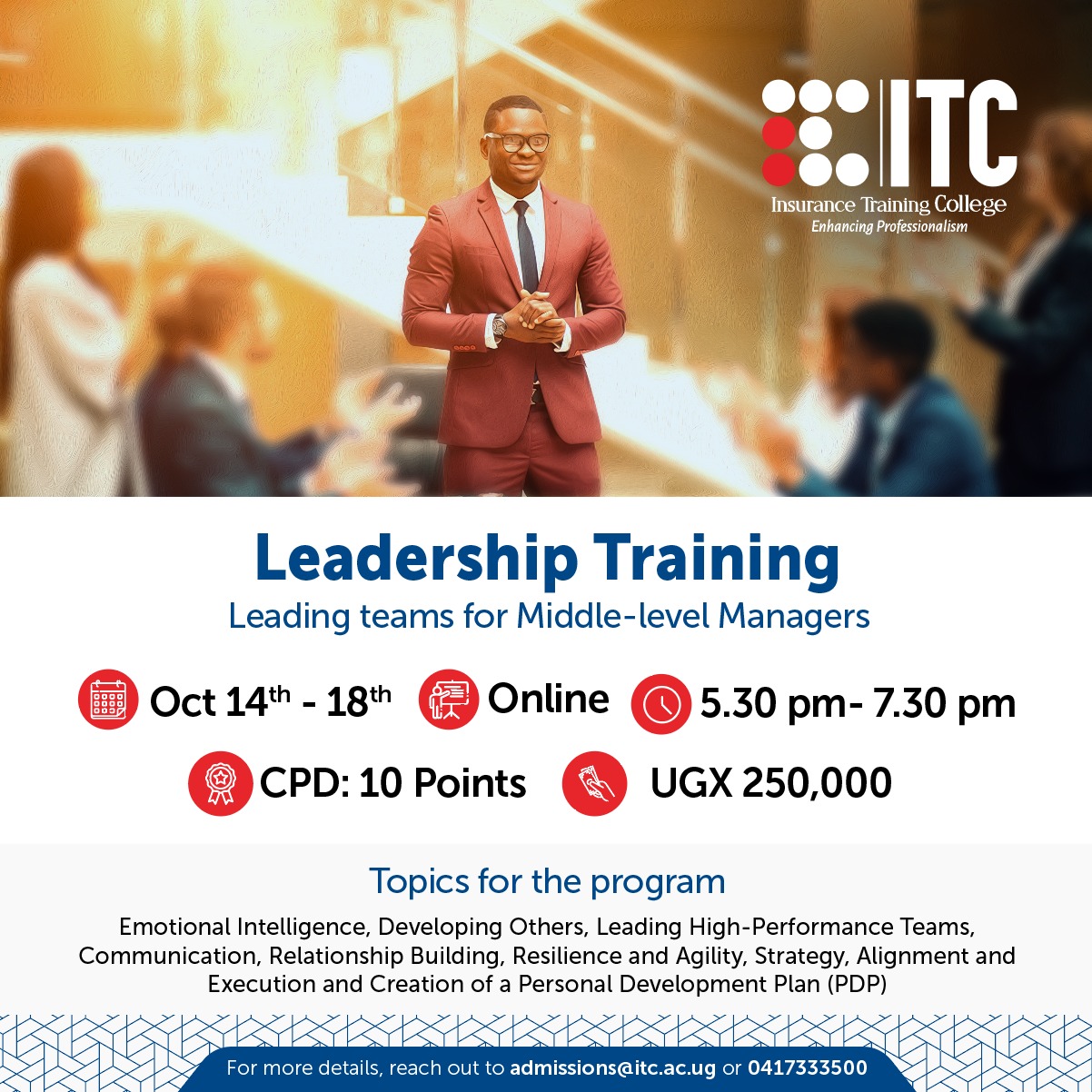 Leadership Training; Leading teams for Middle level Managers ...